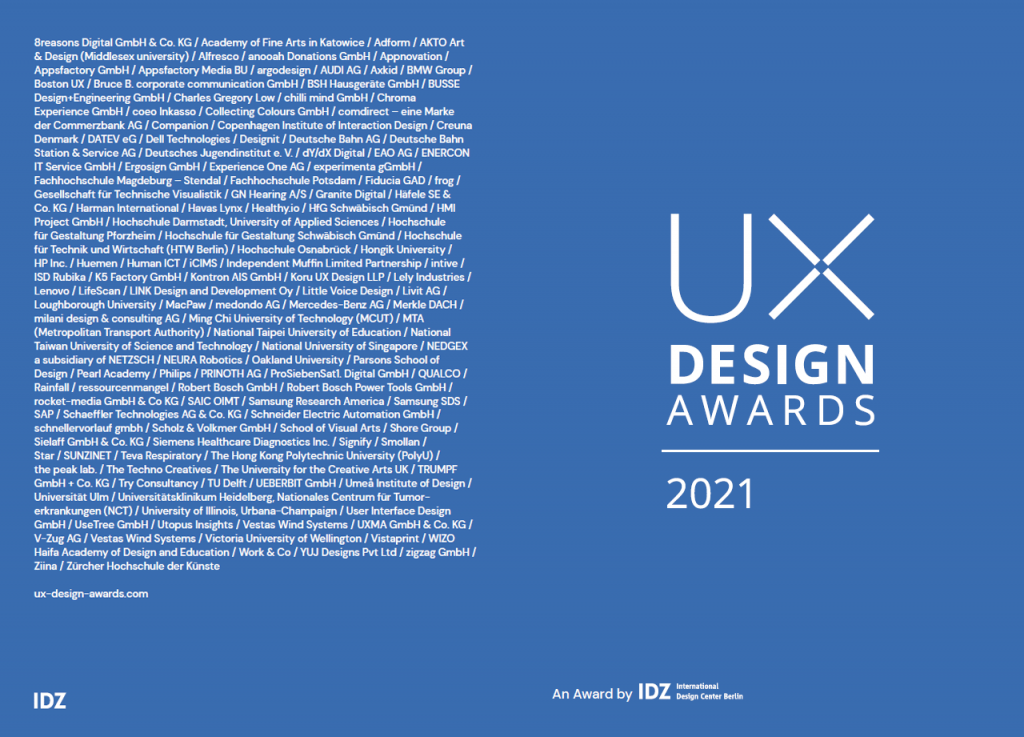 UX Design Awards Yearbook 2021