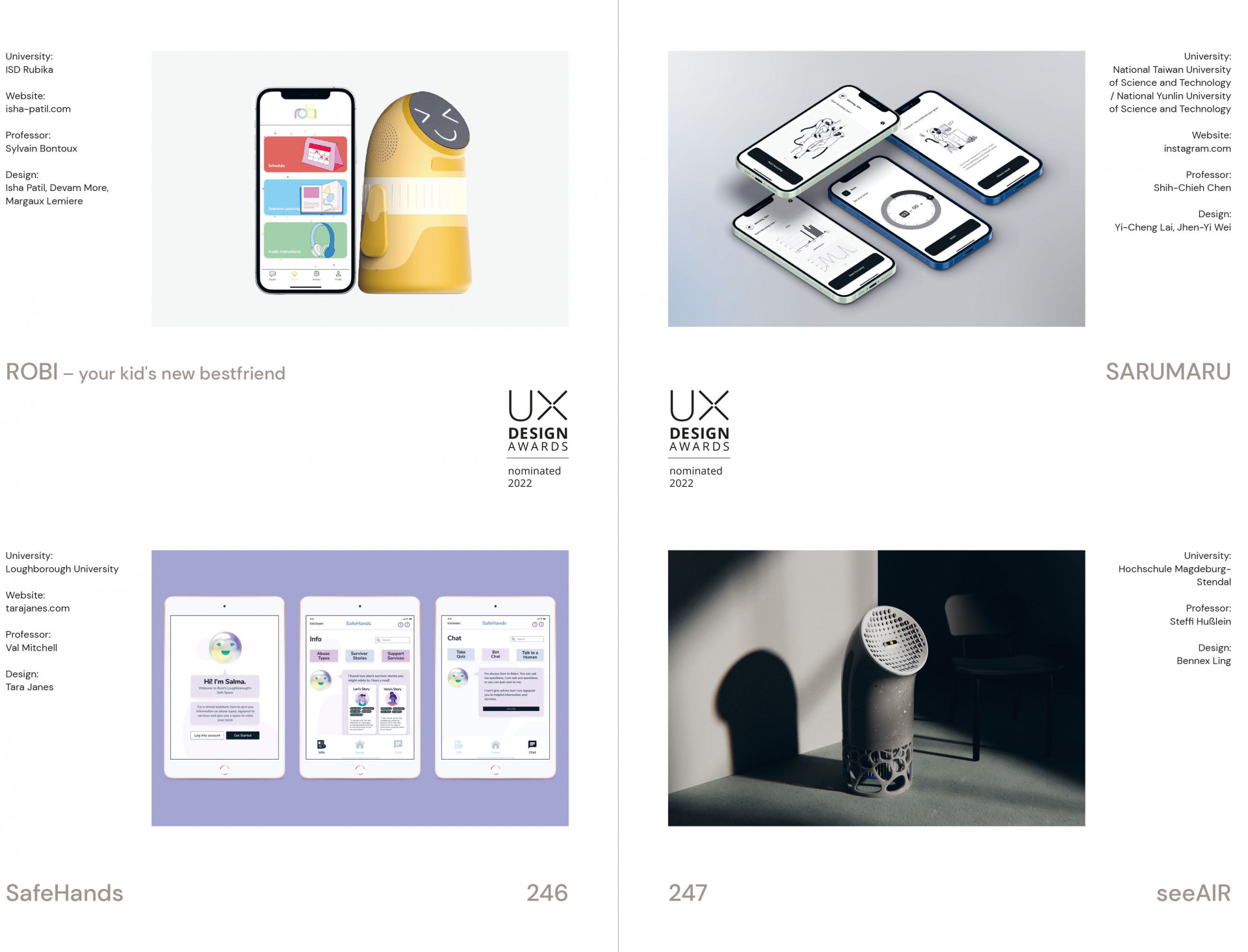 UX Design Awards Yearbook 2022