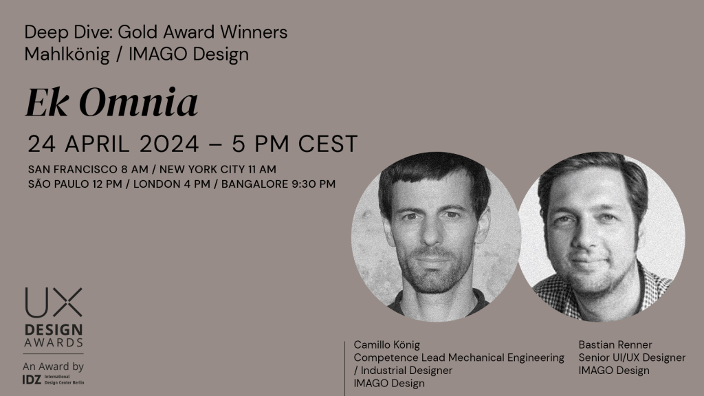 The UX Design Awards honor design and excellent user experiences