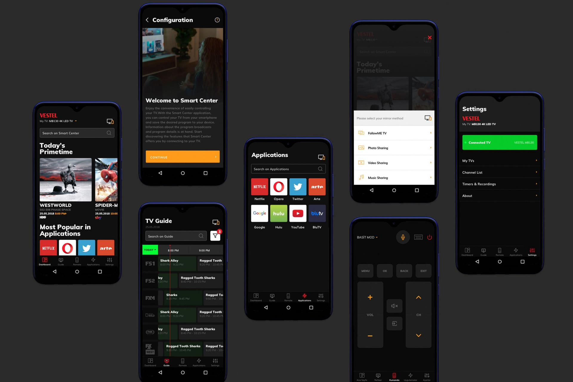 Vestel Smart Center Mobile App