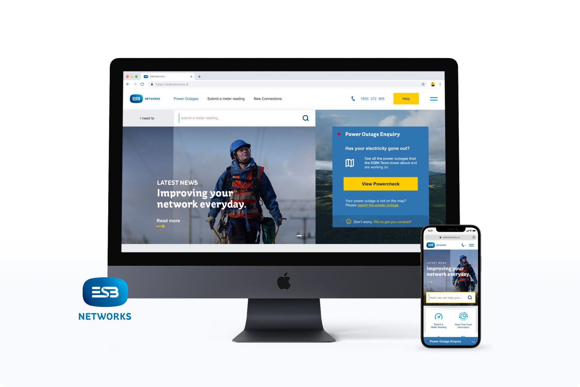 Electricity Supply Board (ESB) Networks Website & PowerCheck application