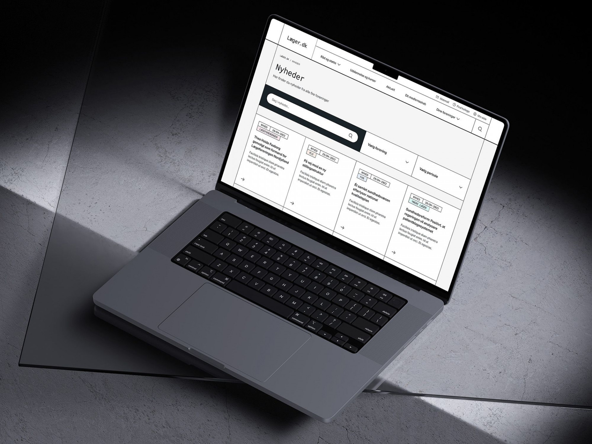 A collective website for Danish doctors