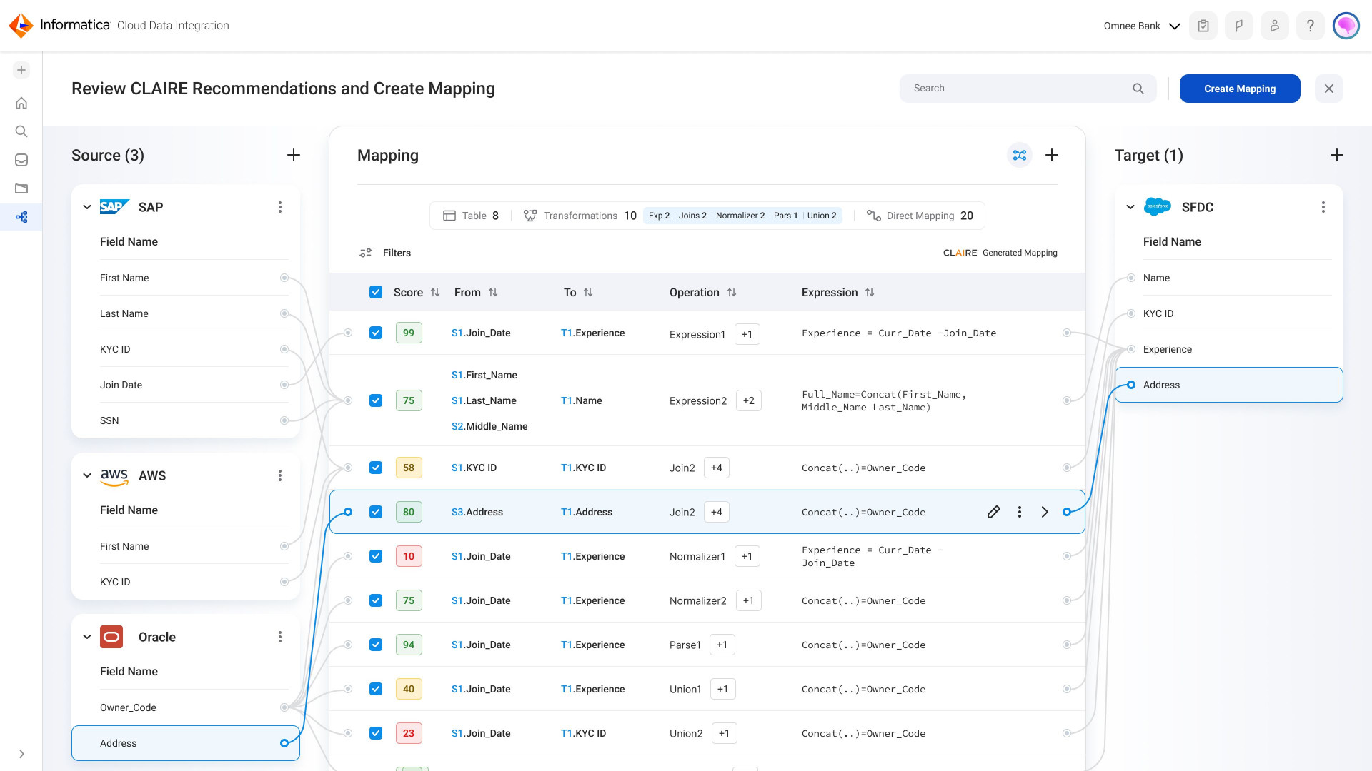 Autonomous Data Mapping for Data Management