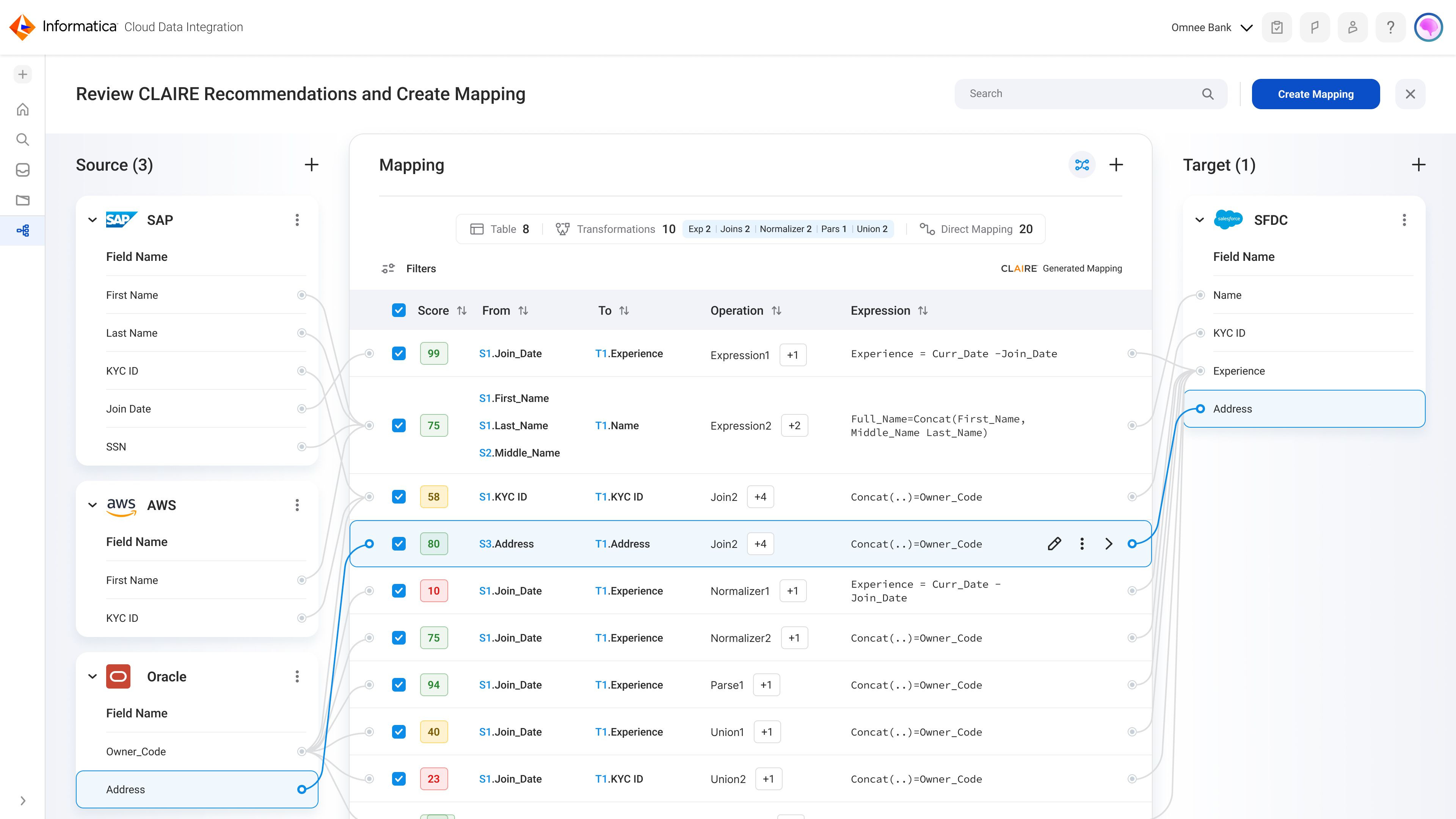 Autonomous Data Mapping for Data Management