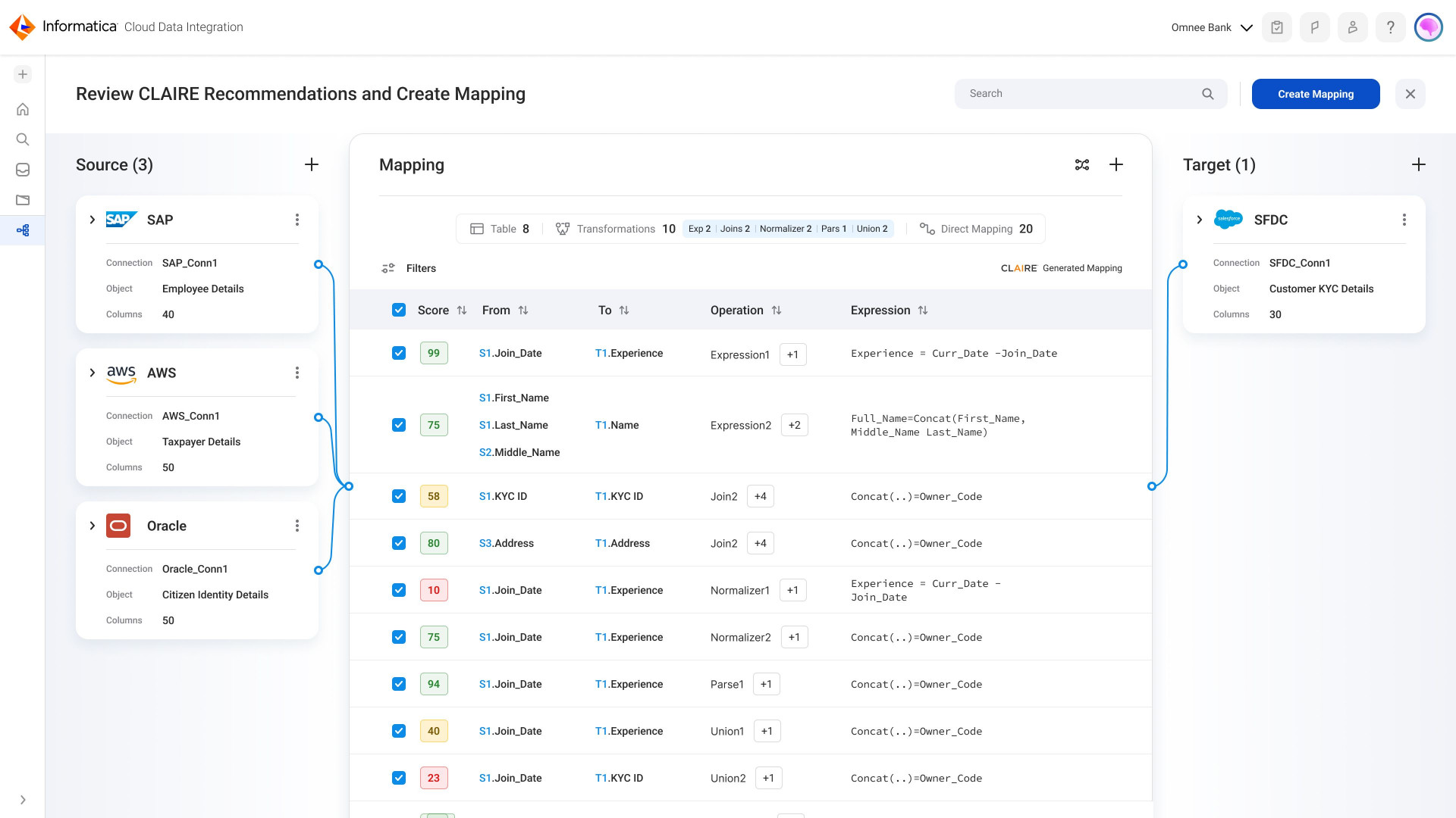 Autonomous Data Mapping for Data Management