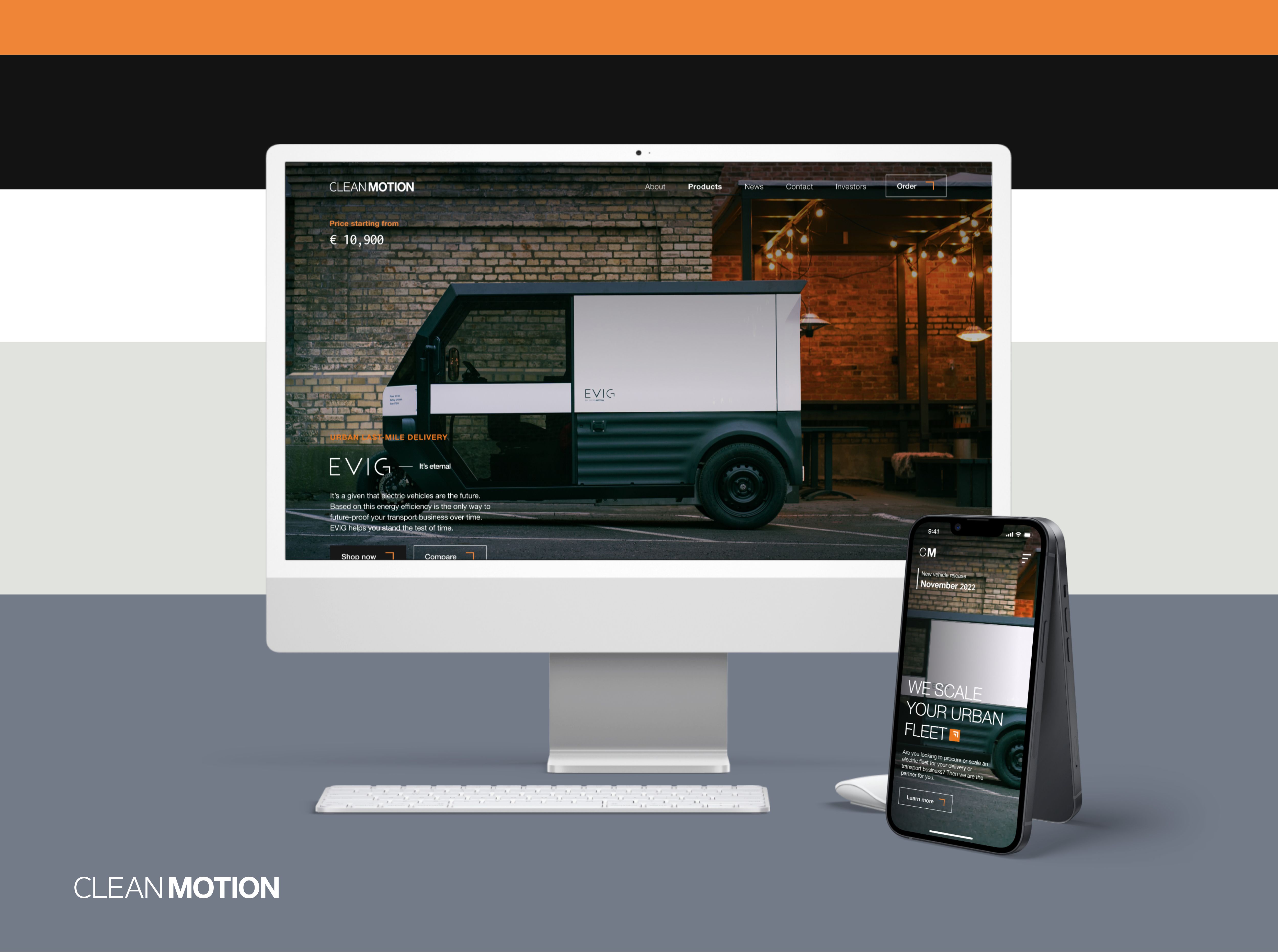 Clean Motion - Web & Configurator