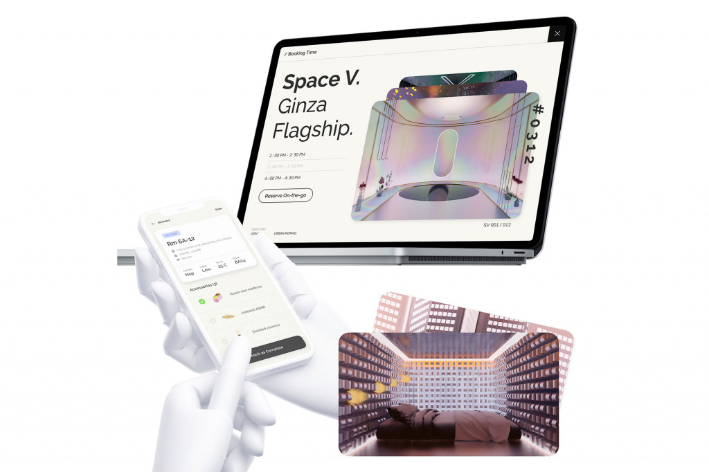 SpaceV: Space-Vending System for Future Wellbeing