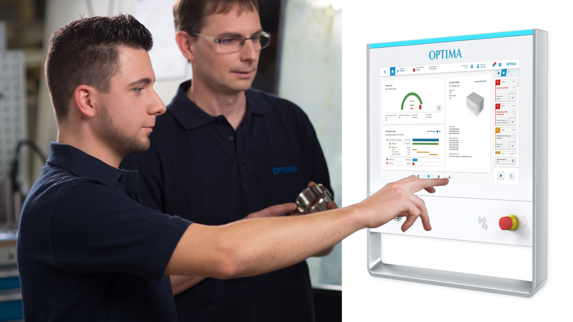 User-centered HMI for OPTIMA machines