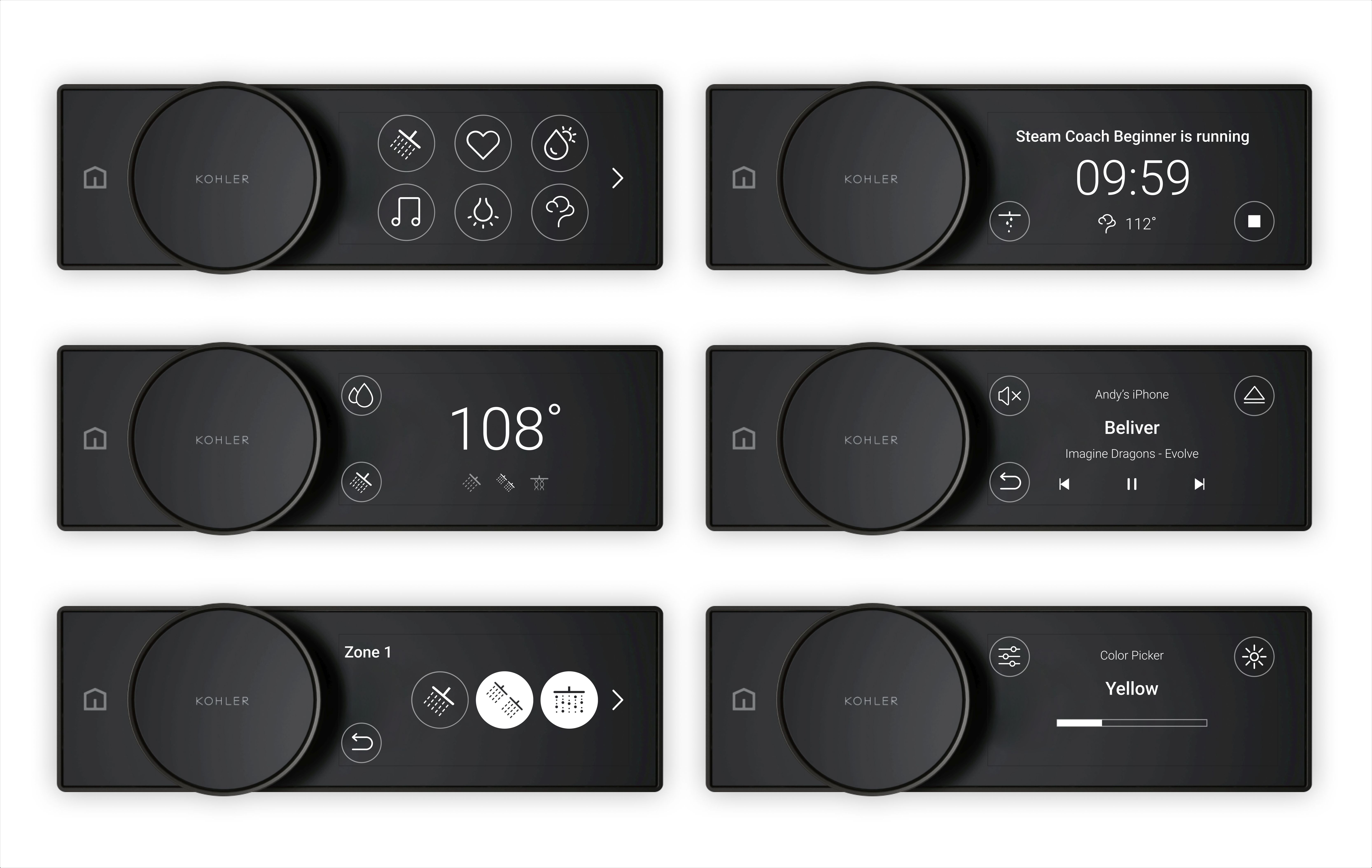 Anthem+ Shower Control Interfaces
