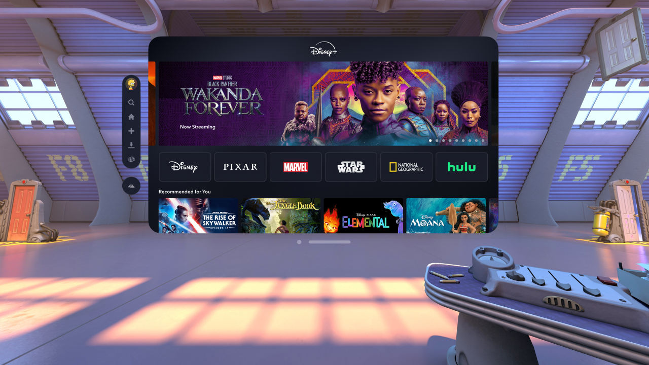 Disney+ on Apple Vision Pro