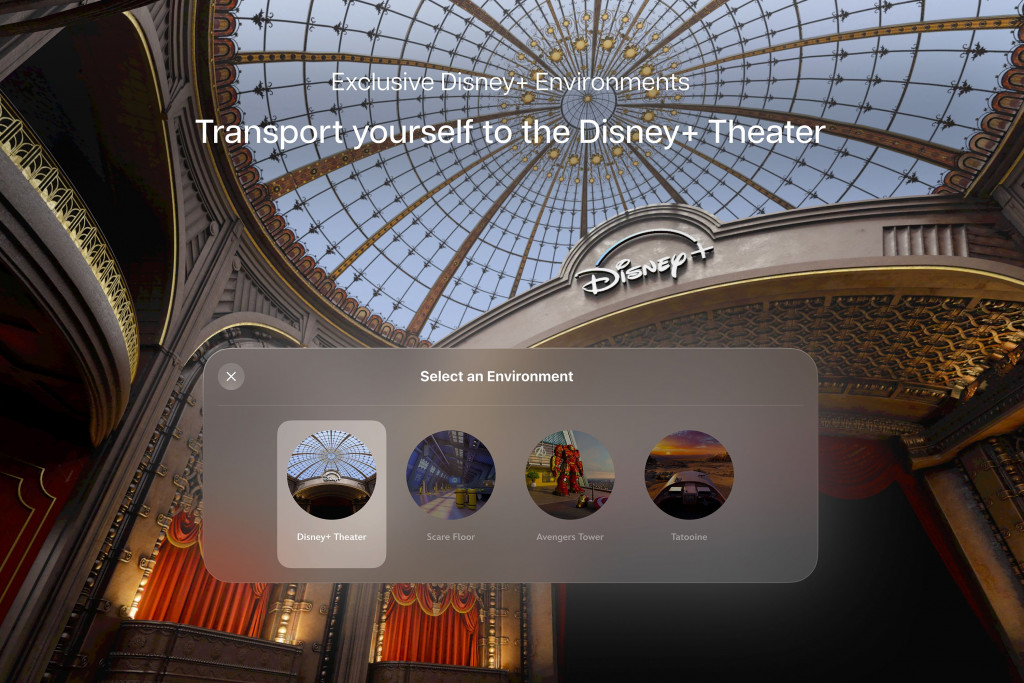 Disney+ on Apple Vision Pro