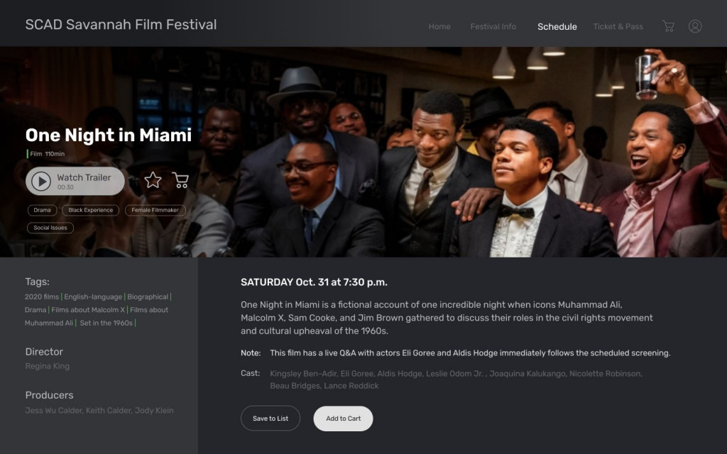Film Festival Online Platform Design