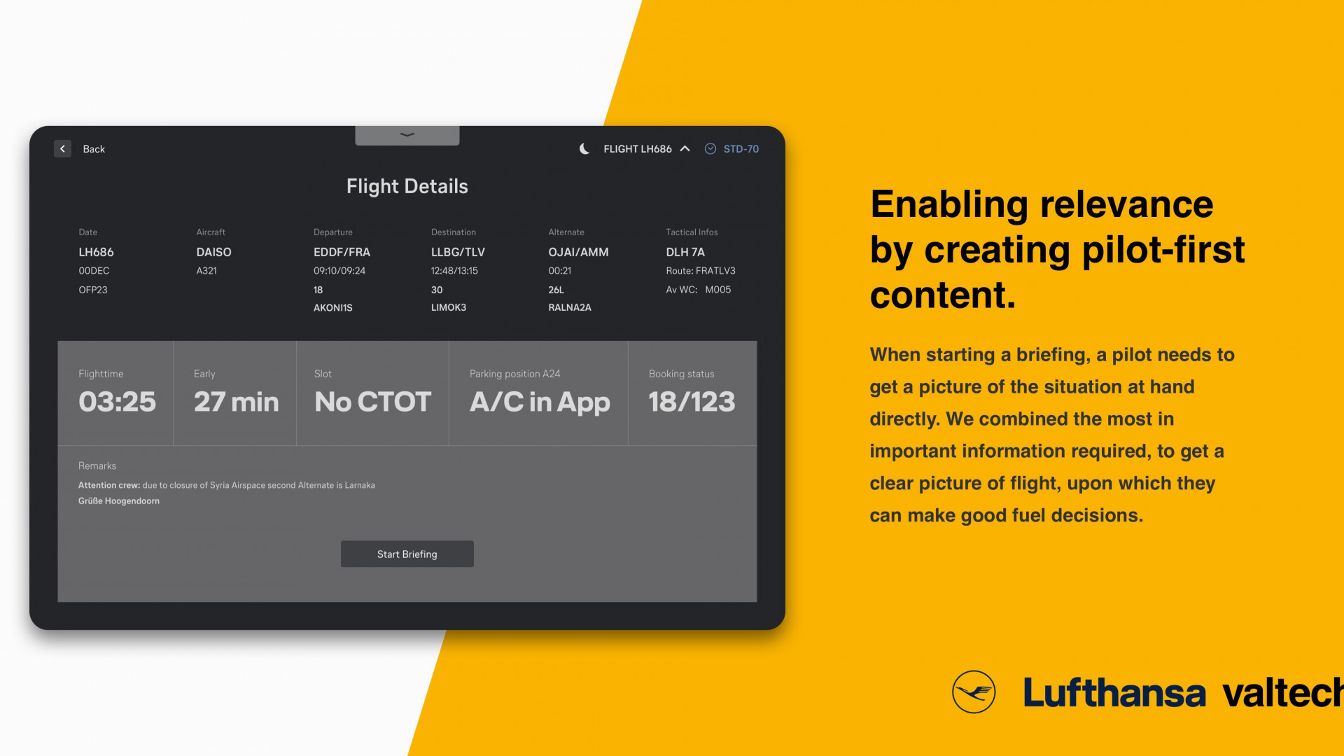 Fuel ordering app for Lufthansa pilots