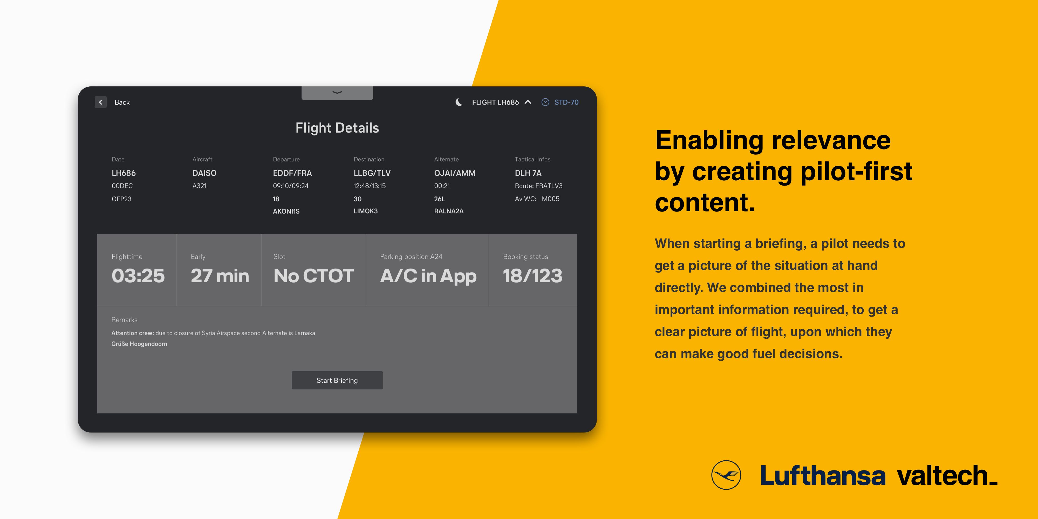 Fuel ordering app for Lufthansa pilots