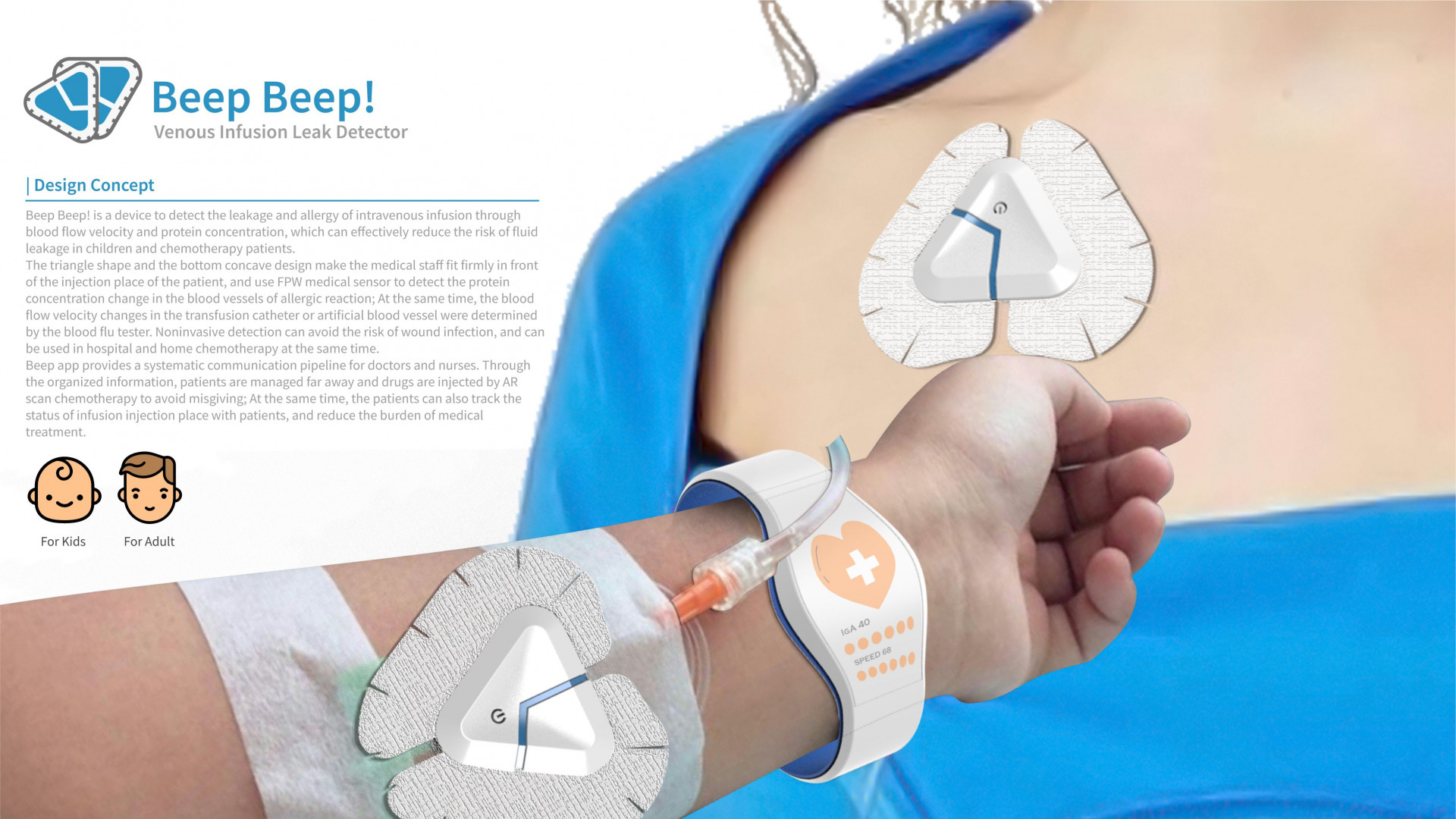 Beep Beep! Venous Infusion Leak Detector