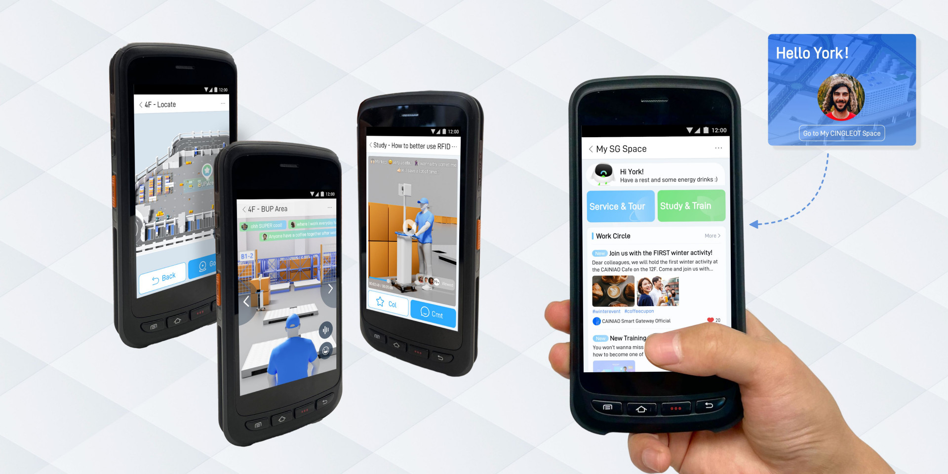 CAINIAO Smart PDA& ServiceSystem for eHub