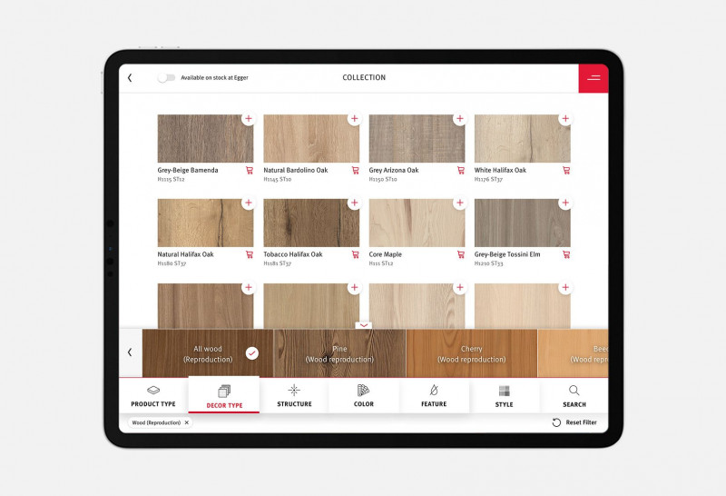 EGGER Decorative Collection App