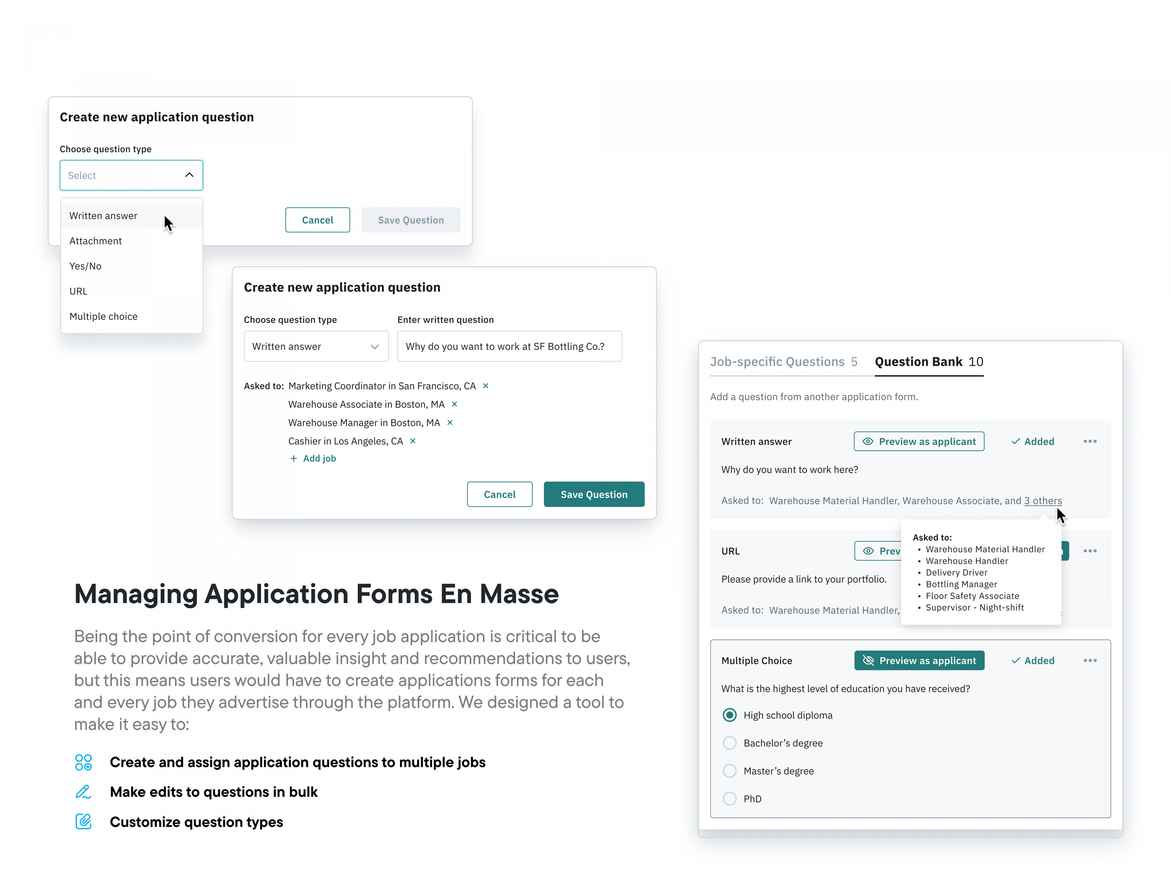 End-to-end Job Advertising & Applicant Tracking