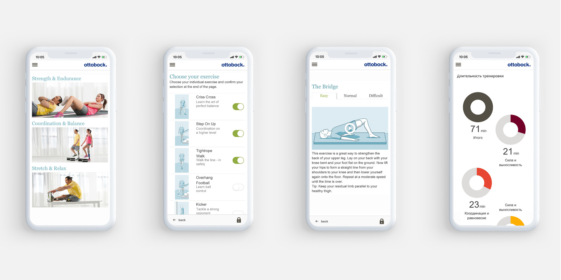 Fitness for Amputees App: Daily training made easy