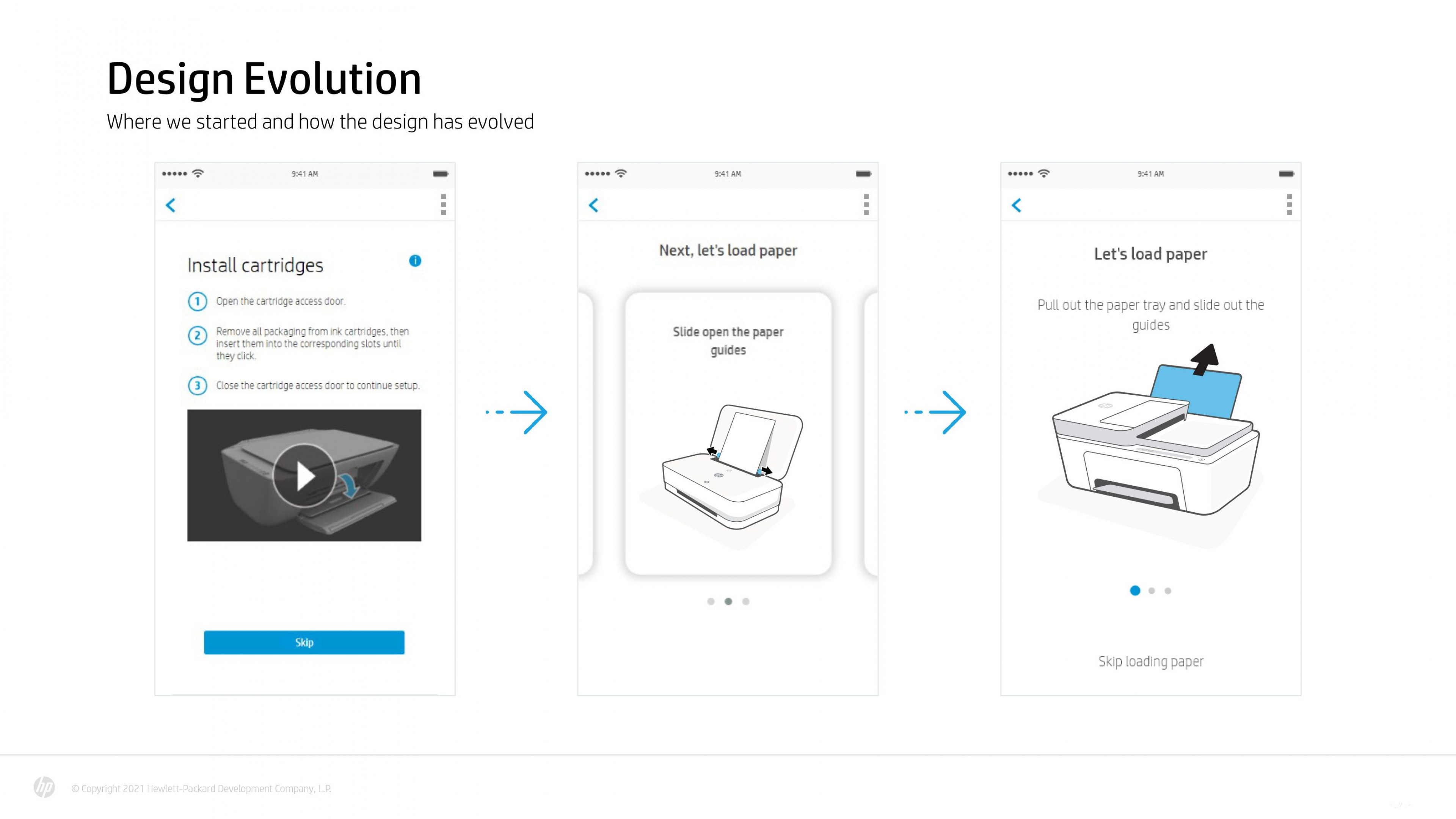HP Live UI: App Assisted Printer Setup
