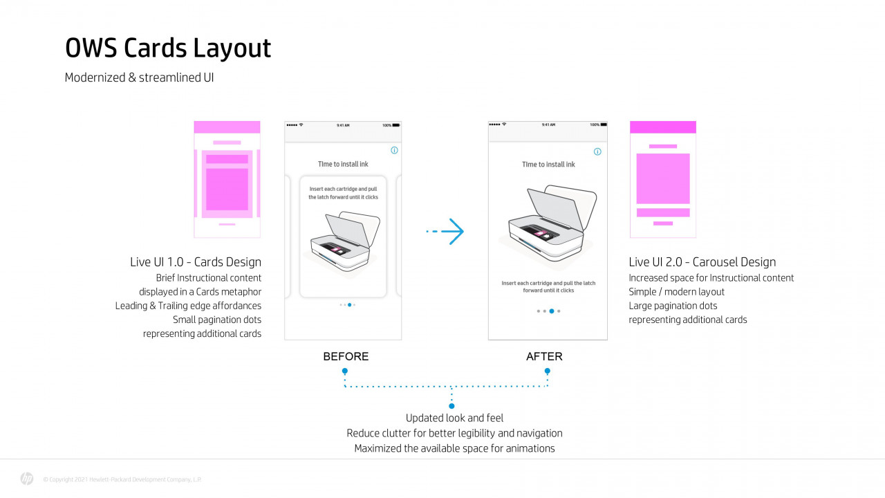 HP Live UI: App Assisted Printer Setup