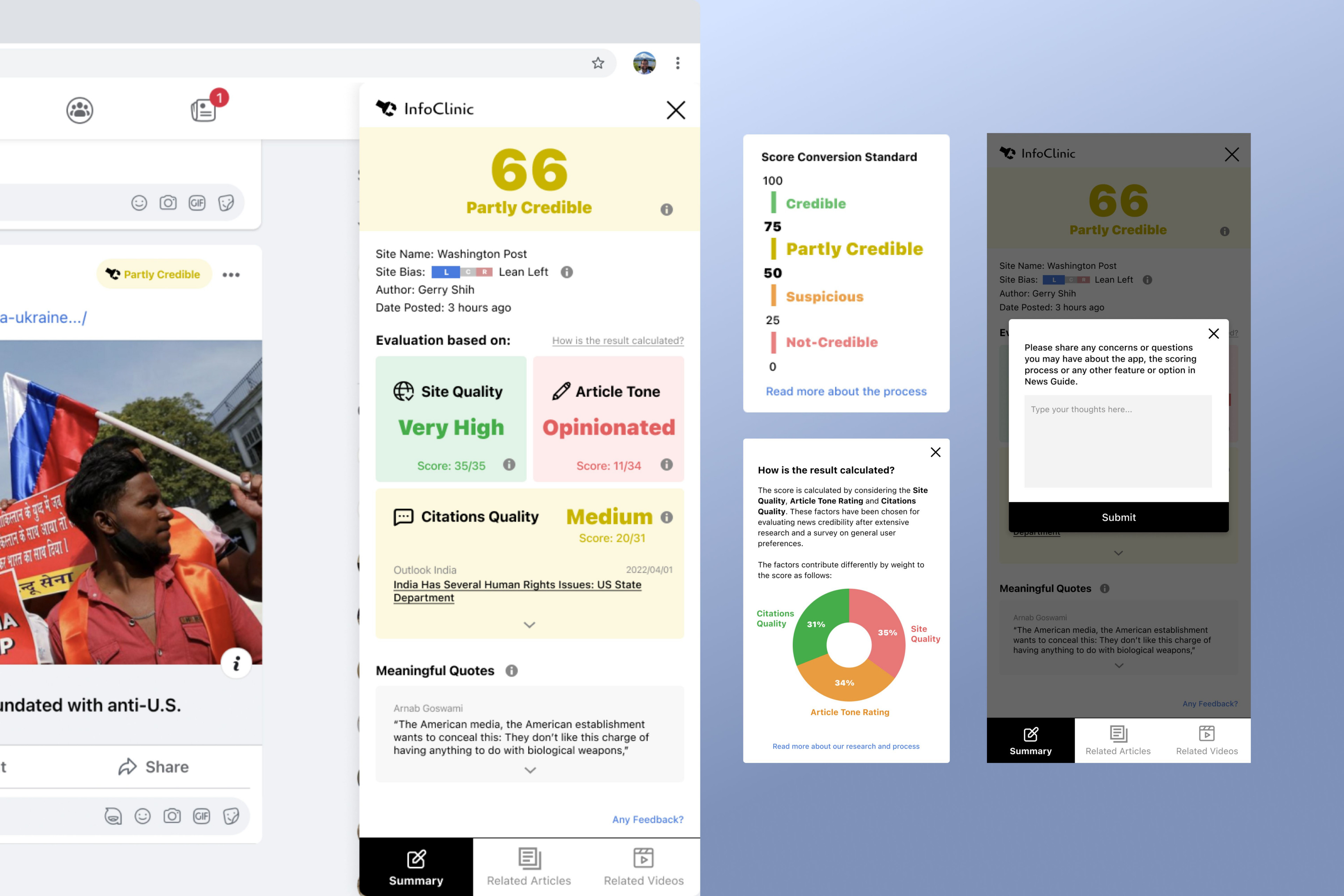 InfoClinic — News Credibility Assessment Tool