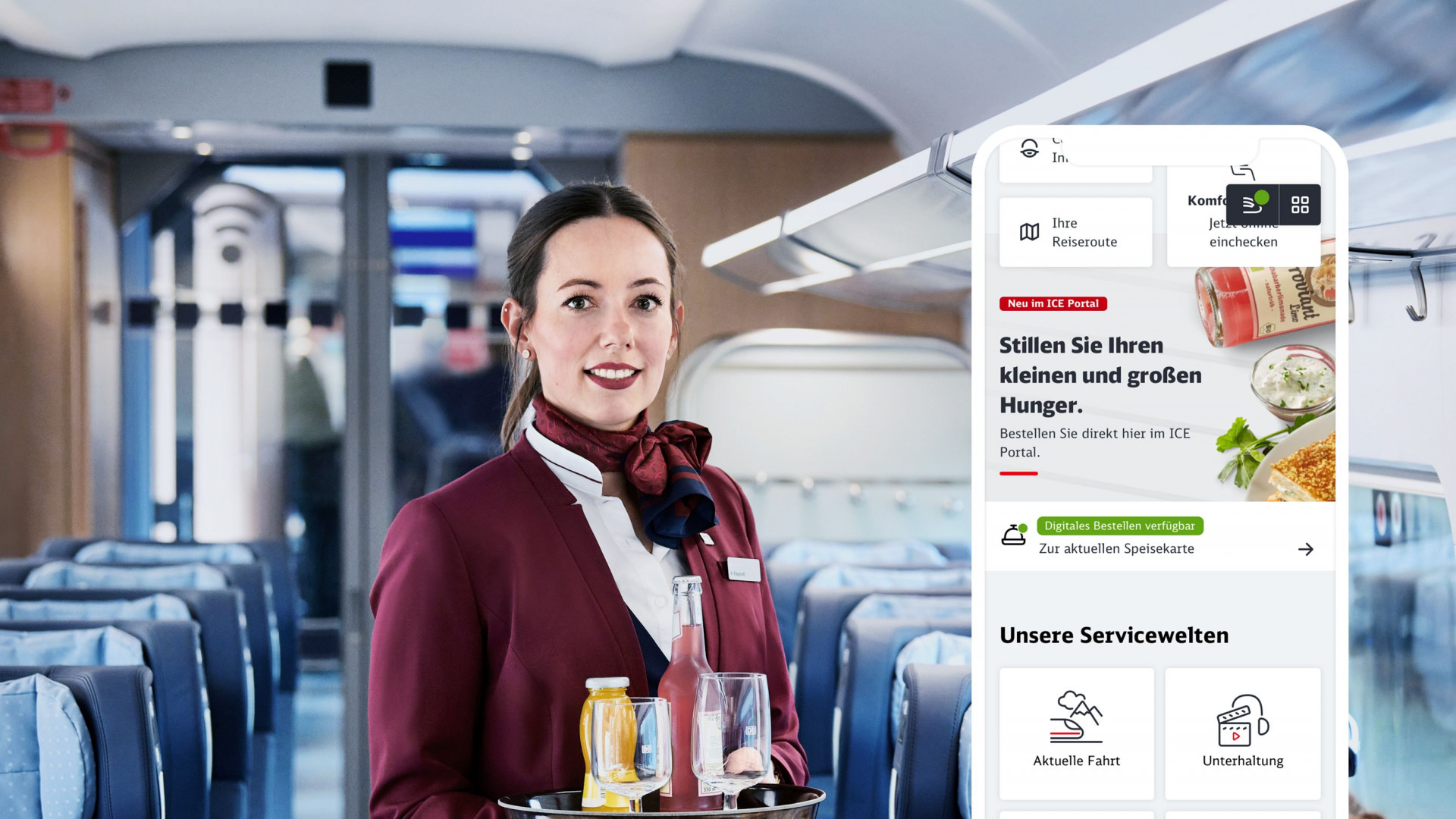 Digital Menu, Order and Serve Service @ICE Fleet