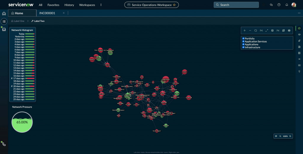 Node Map 3D - IT Asset Interactive Visualization