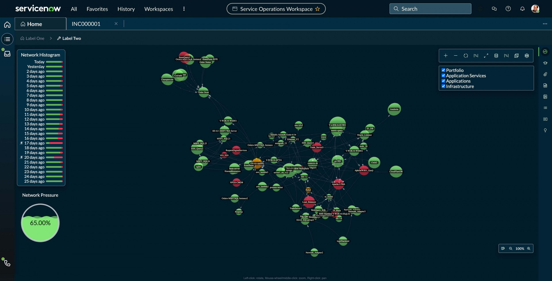 Node Map 3D - IT Asset Interactive Visualization Node Map 3D - IT Asset Interactive Visualization