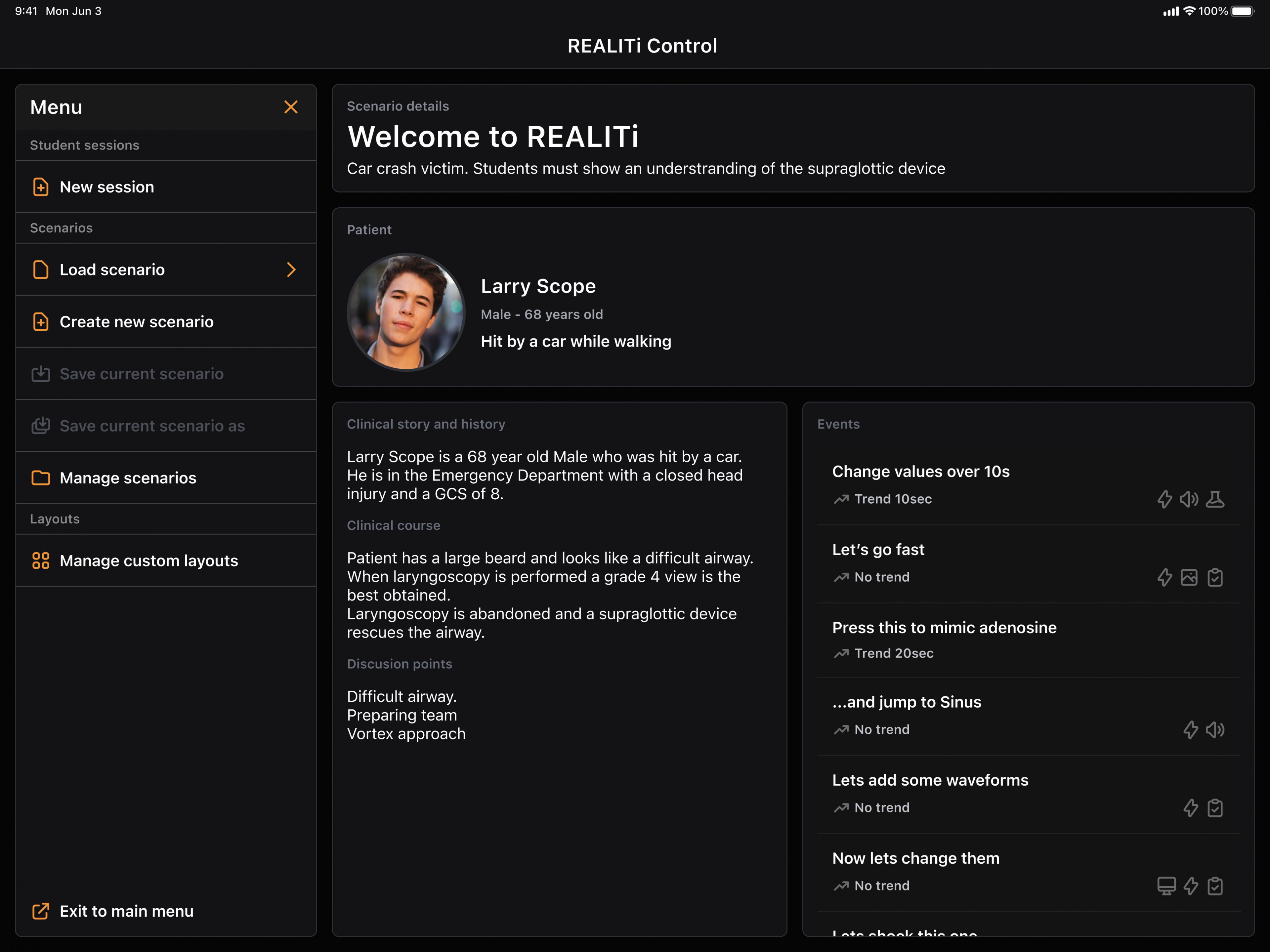 Realiti 360 Control UI