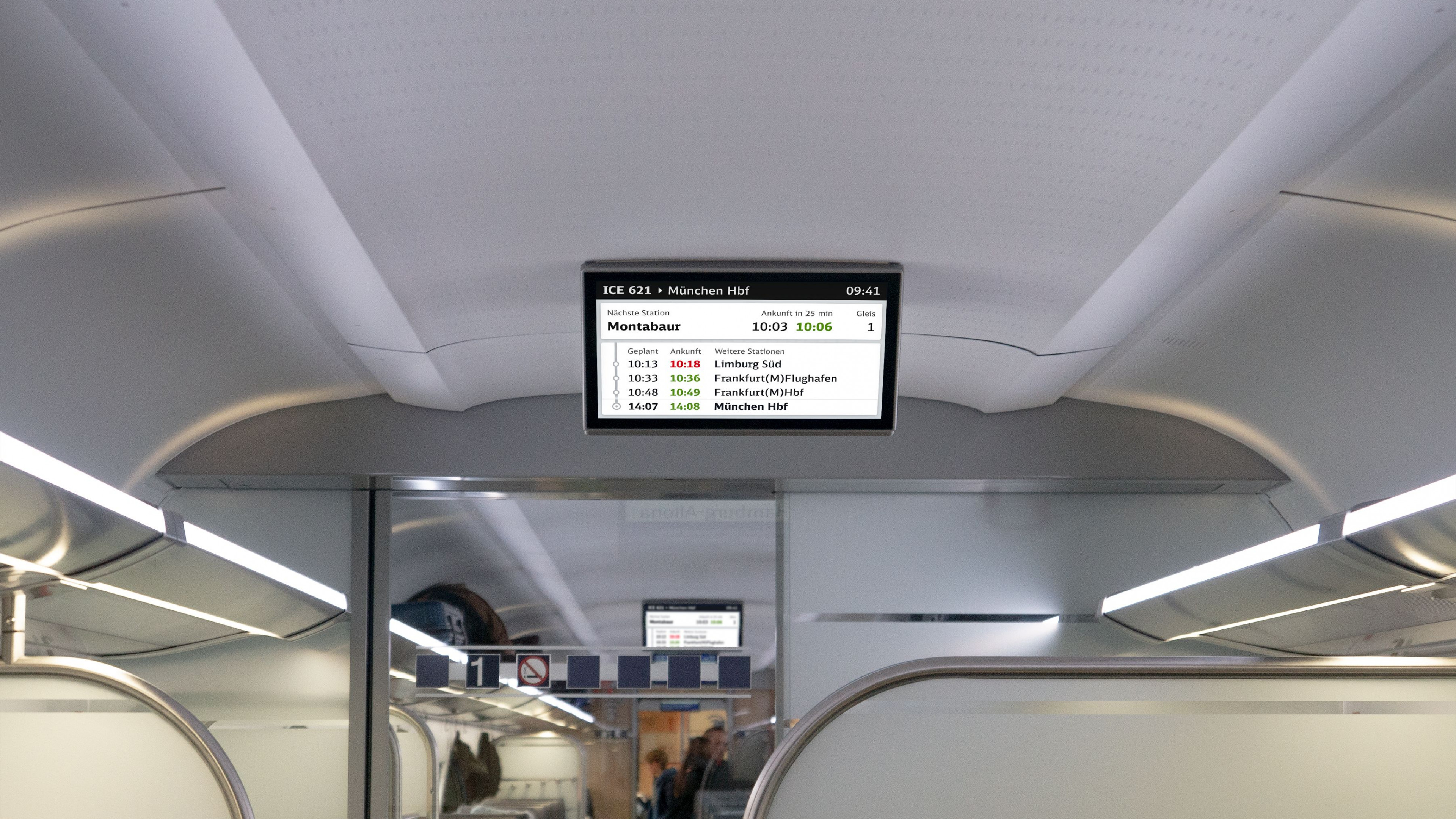 Relaunch of the digital passenger information on the ICE