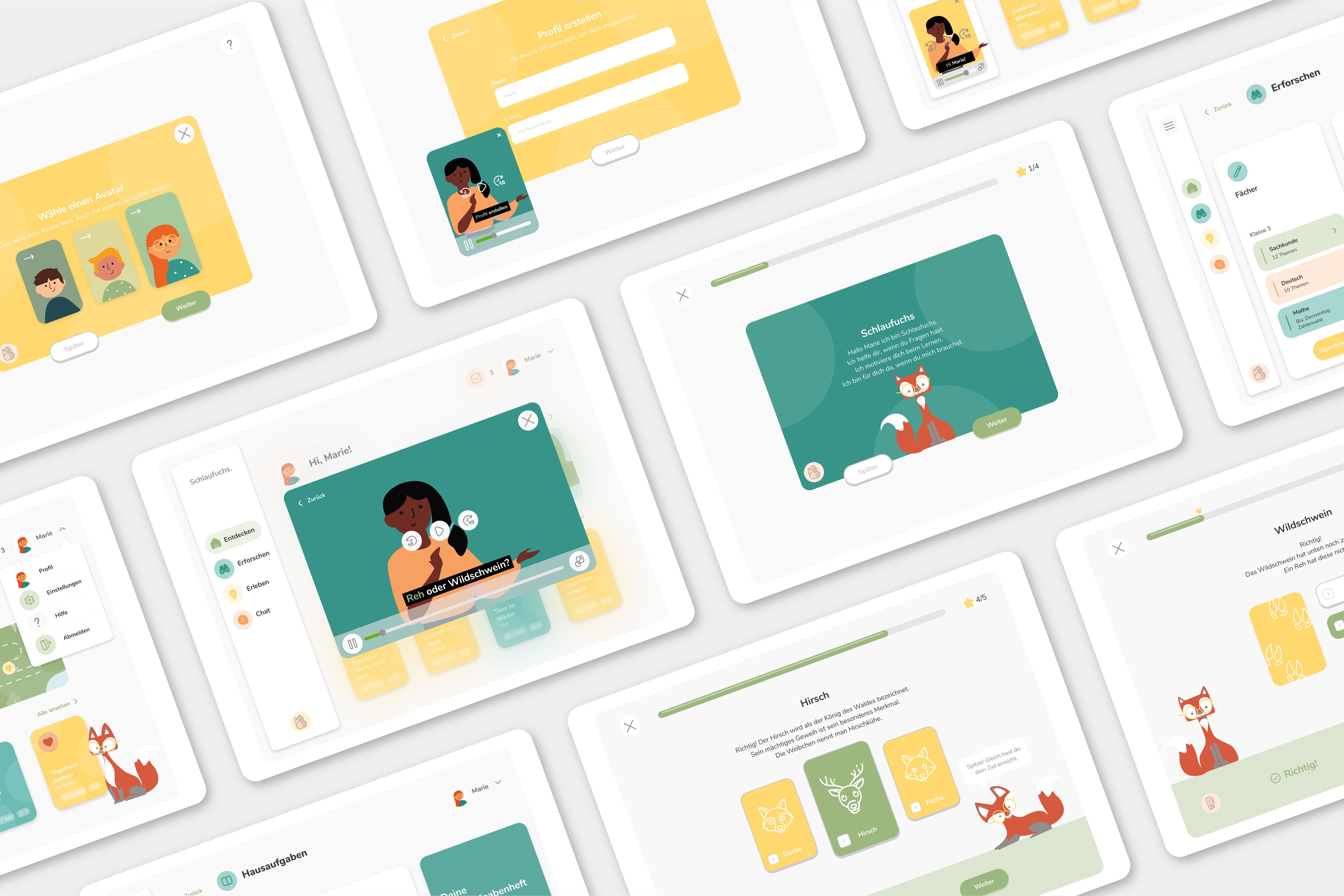 Schlaufuchs - The e-learning system for hearing impaired children