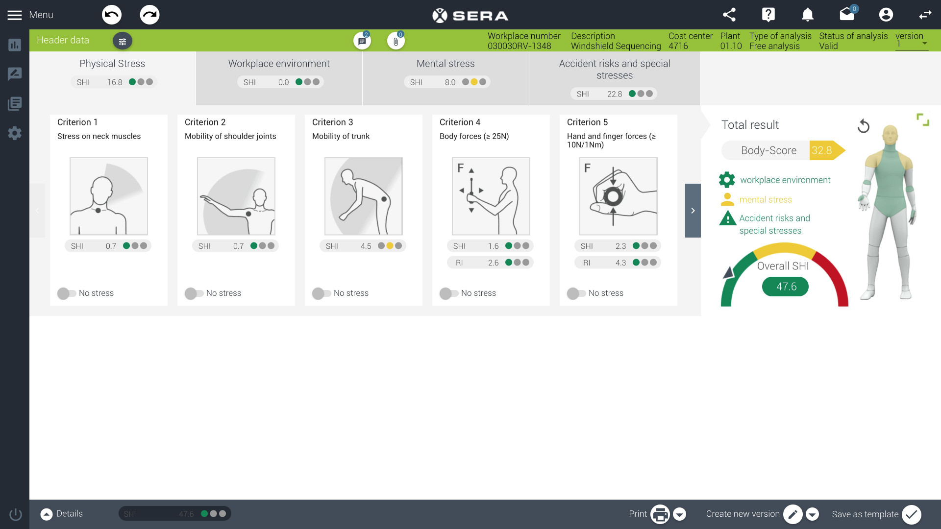 SERA: Safety & Ergonomics Risk Assessment